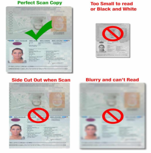 Singapore Visa Passport Copy Guidelines